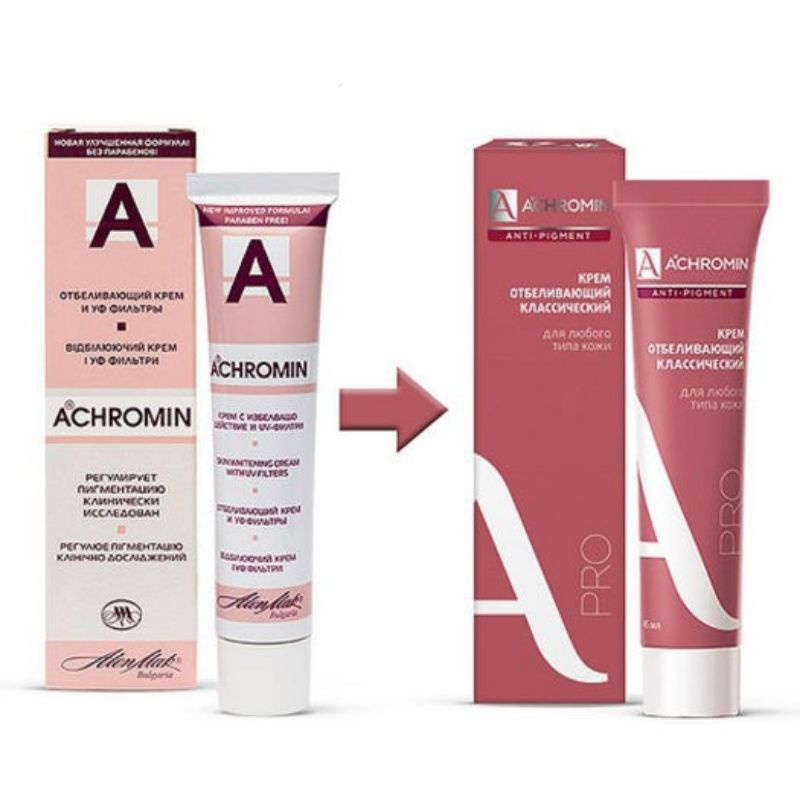 ACHROMIN cream 45ml UV Anti dark age Spots Freckles Skin Whitening face ...