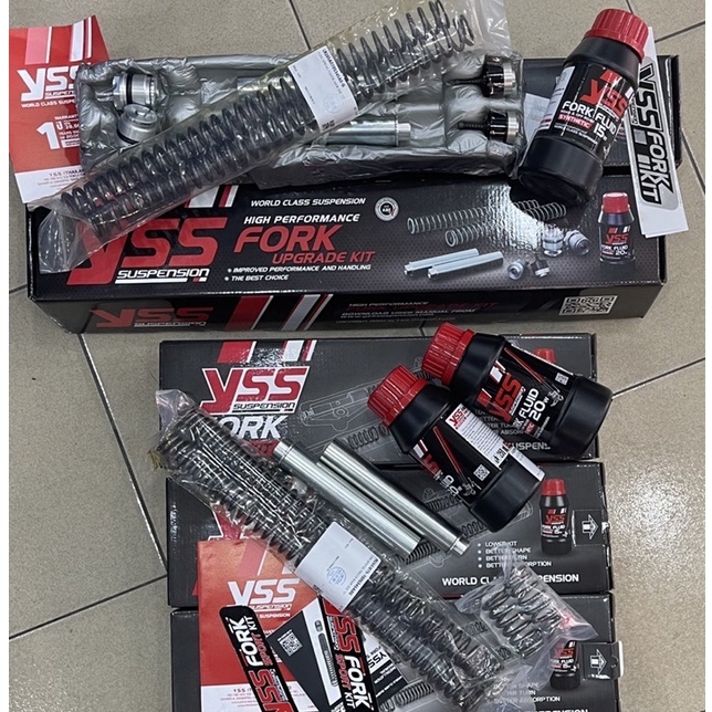 YSS XMAX 250 / 300 FRONT FORK UPGRADE KIT FULL SET / SPORT LOWER KIT 1. ...