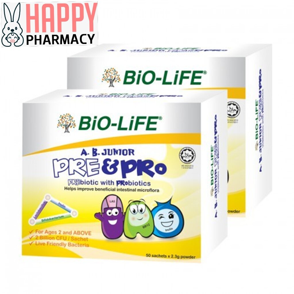 BIOLIFE A.B. JUNIOR PRE & PRO (PREBIOTIC WITH PROBIOTIC) 50'S [EXP:7/23 ...
