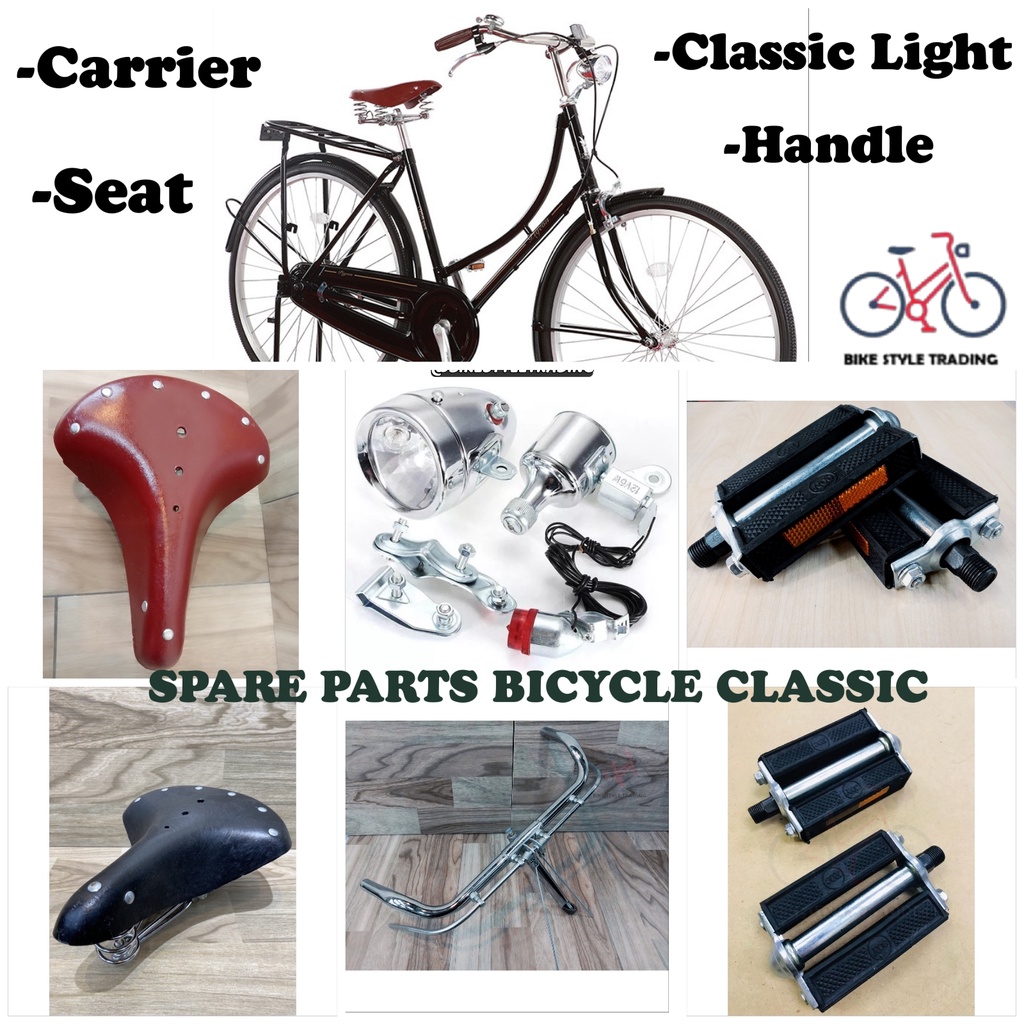 SPARE PART BICYCLE CLASSIC SPAREPART BASIKAL KLASIK SEAT BASIKAL TUA ...