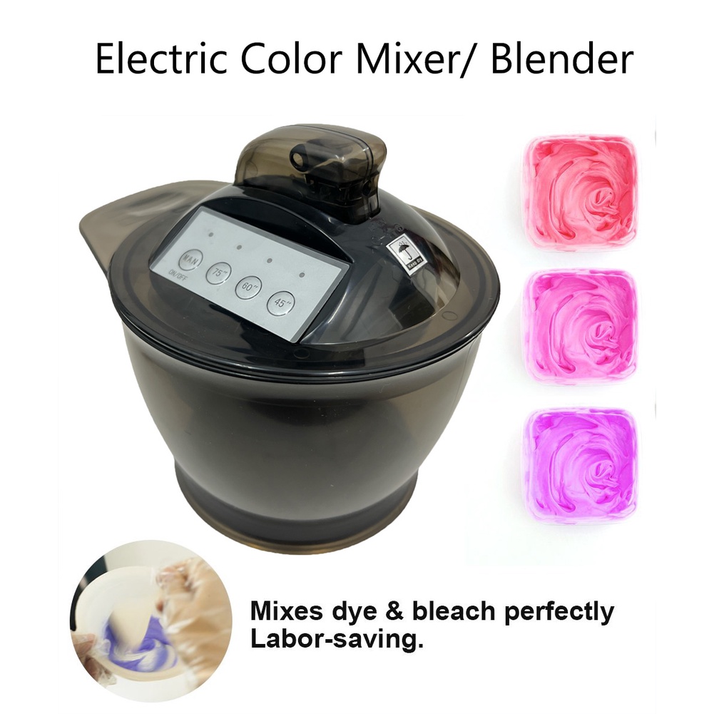 Color Mixing Color Blender Bowl 250ML Electric Automatic Dye Coloring ...