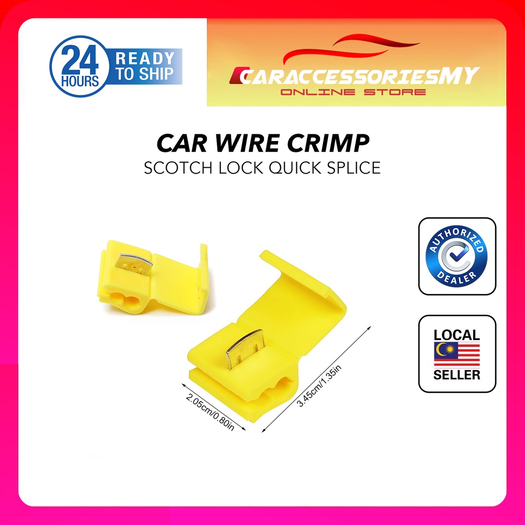 Car Wire Crimp Splitter Clip,Scotch Lock Quick Splice,Terminal Lock ...