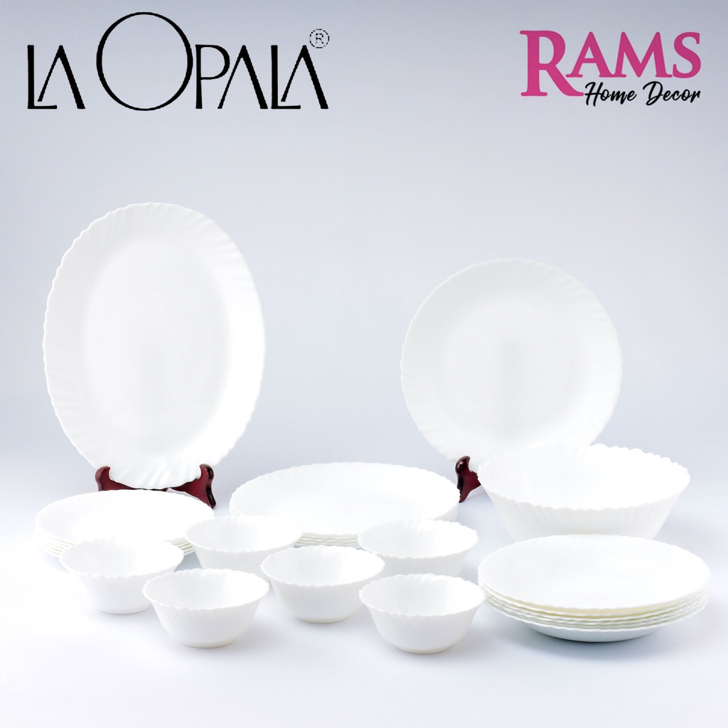 La Opala 26pcs Opalware Dinner Set / Opal Glass Dinner Set / Dinnerware ...