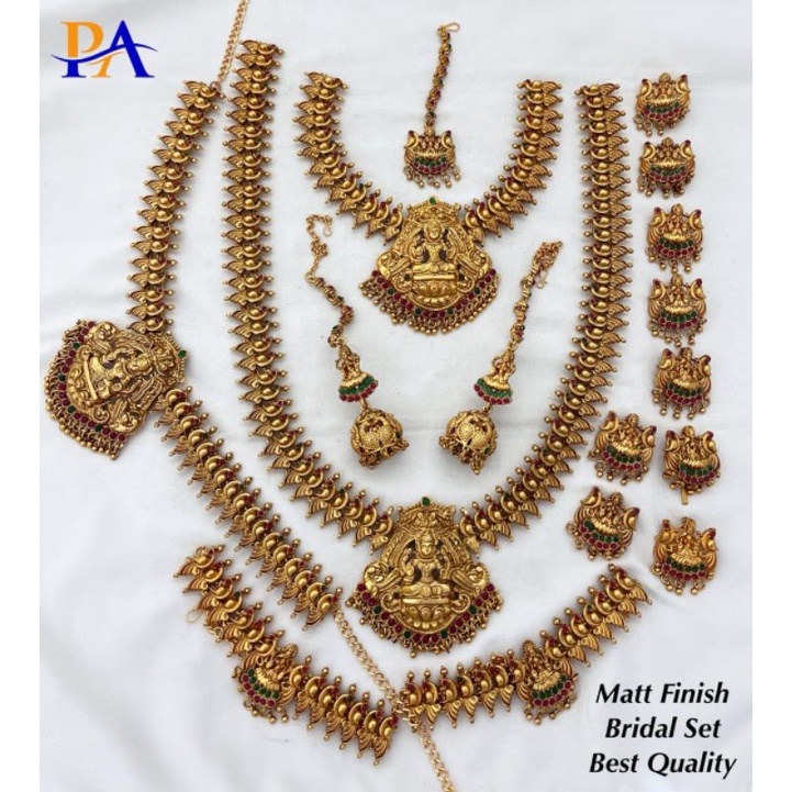 Indian Exclusive Bridal Jewellery Set | Shopee Malaysia