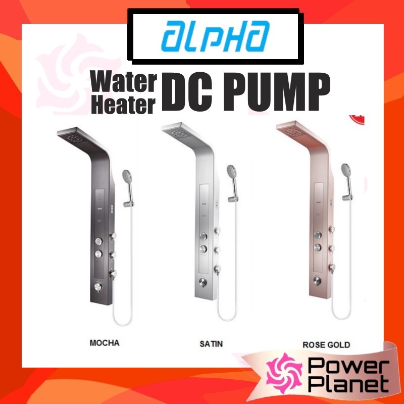 Alpha Water Heater Smart Revo-i with DC Pump ( Colour: Rose Gold , Mocha , Satin ) | Shopee Malaysia