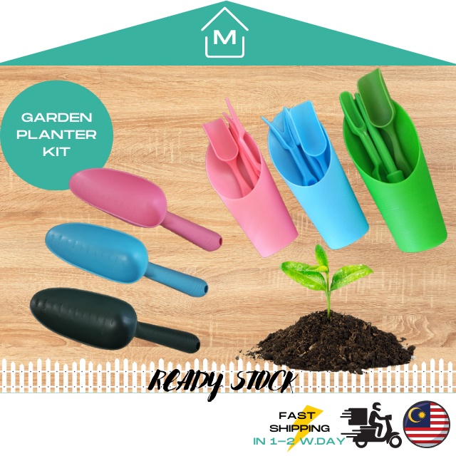 Mini Tools Succulents Transplant Kit Garden DIY Nursery | Set Peralatan ...