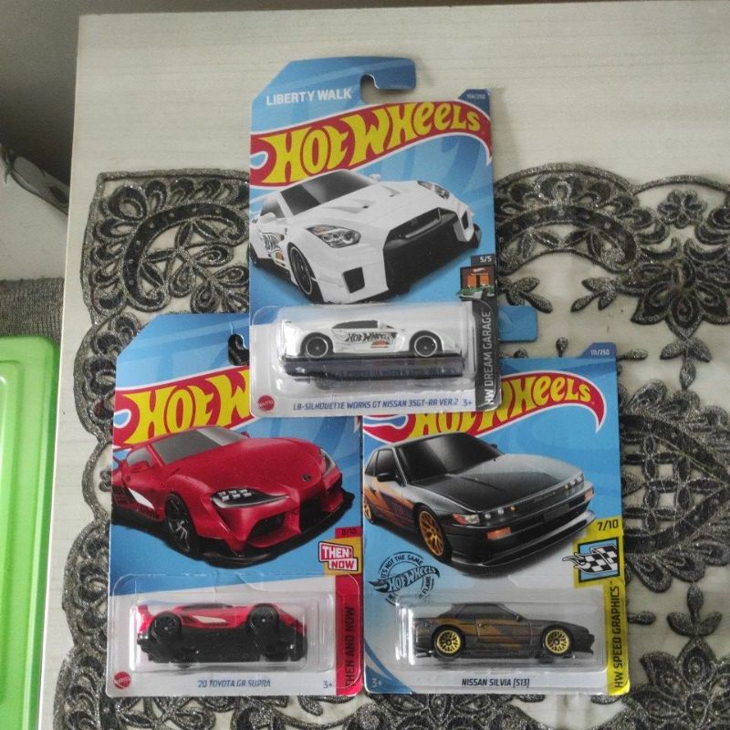 HOT WHEELS SKYLINE R35 SUPRA N SILVIA | Shopee Malaysia