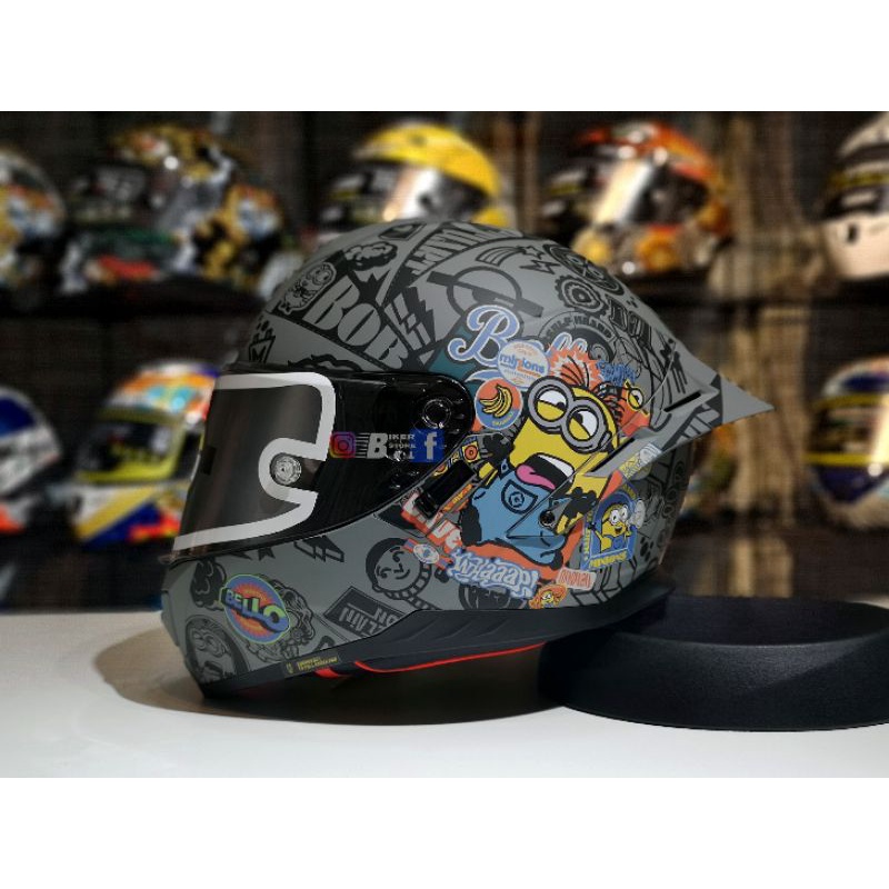 Original MESUCA MINIONS Full Face Helmet | Shopee Malaysia