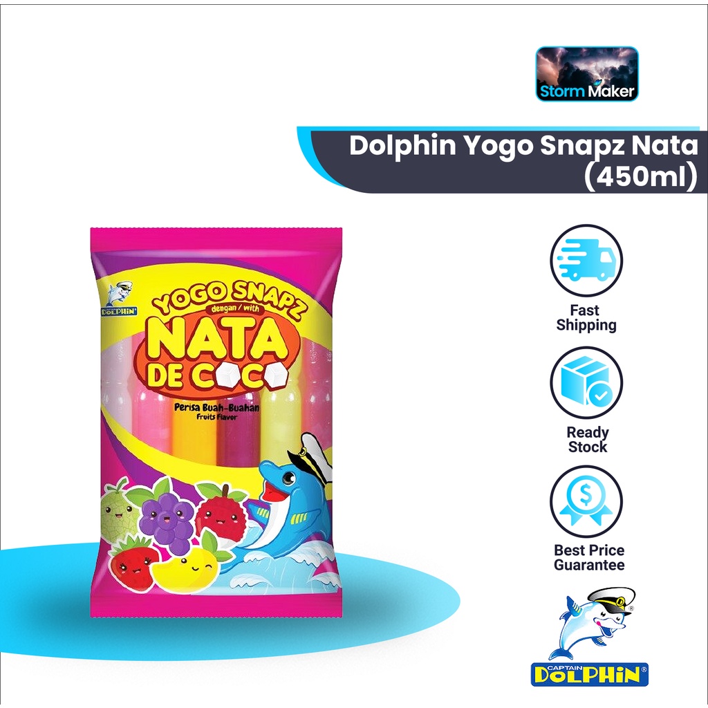 DOLPHIN YOGO SNAPZ NATA 360ml Pudding Jeli Makanan Ringan Traditional ...