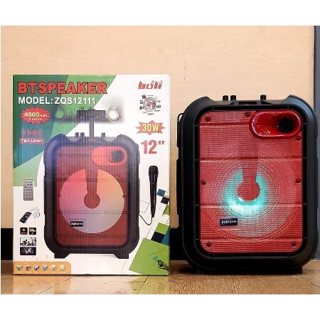 BOSTON 8 Inch 12 Inch Subwoofer Trolley Speaker with USB TF AUX Fm Radio & Bluetooth JBK Speaker ...