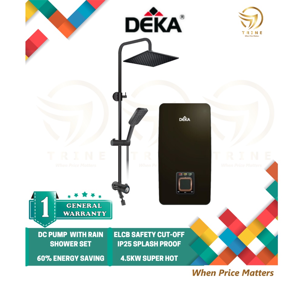 DEKA AQUAS 88TRS DEKA Aquas Series Water Heater With Rainshower DC ...