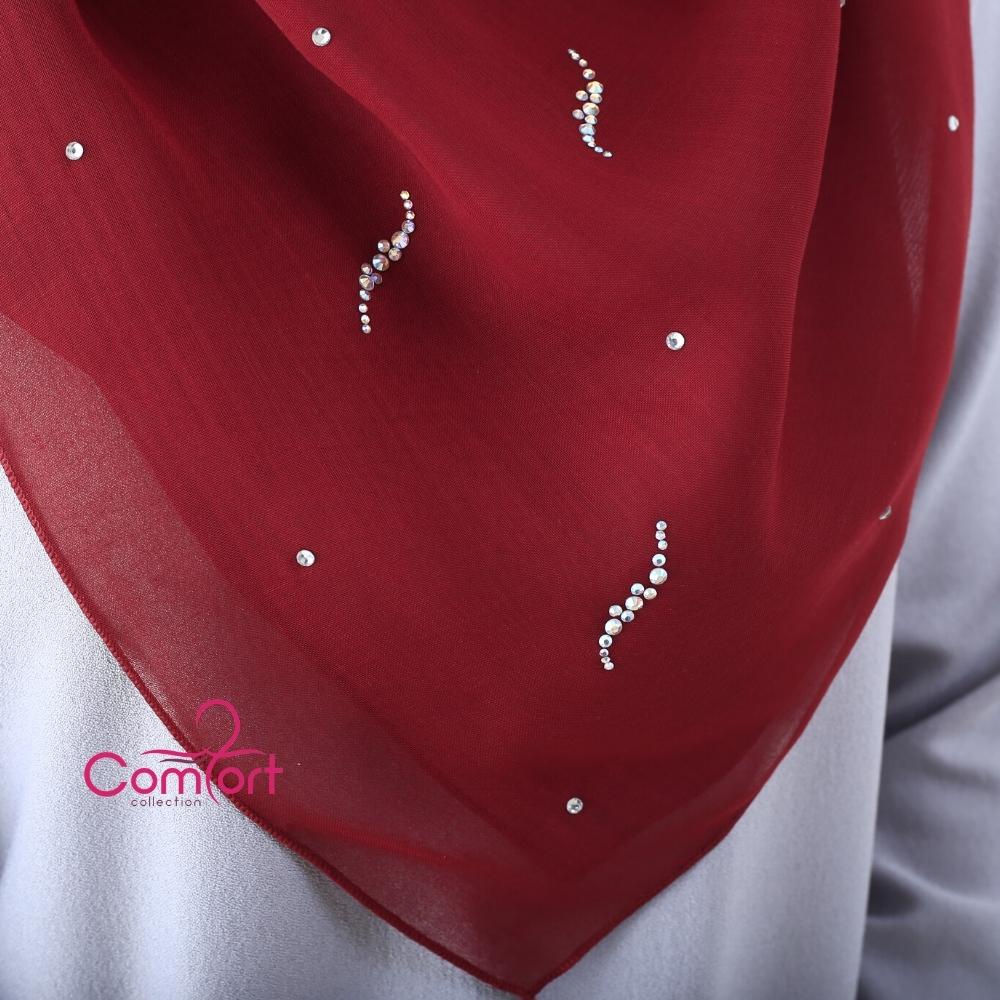 [HIDAYU PREMIUM] Senorita7 Tudung Bawal Cotton Batu Manik Tabur Cotton ...