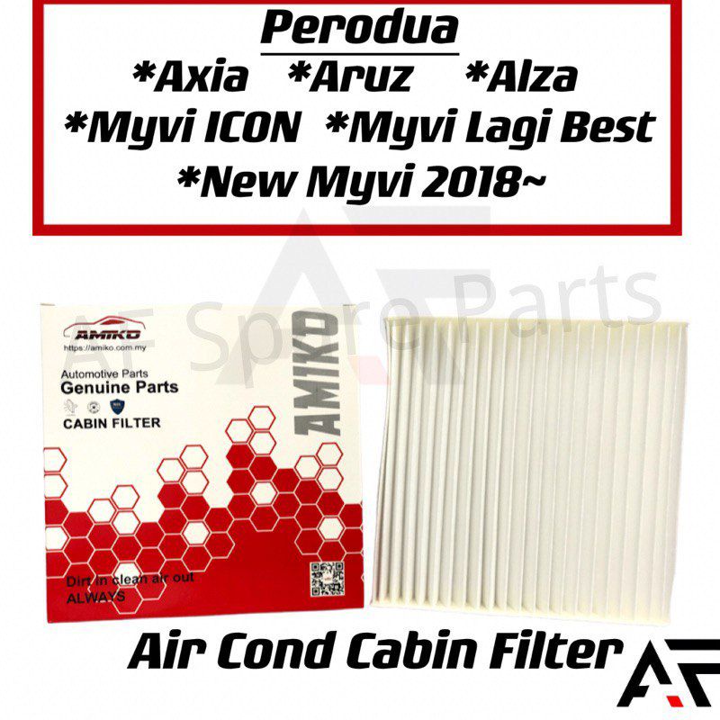 AMIKO Air Cond Cabin Filter Perodua Axia,Bezza,Myvi Icon,Myvi Lagi Best ...