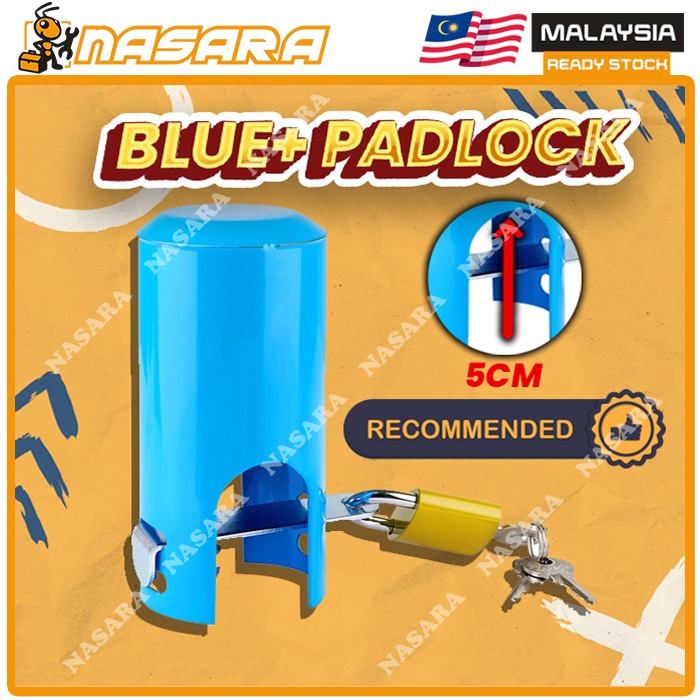 Nasara Metal Outdoor Security Anti Theft Water Tap Meter Lock With Pad ...