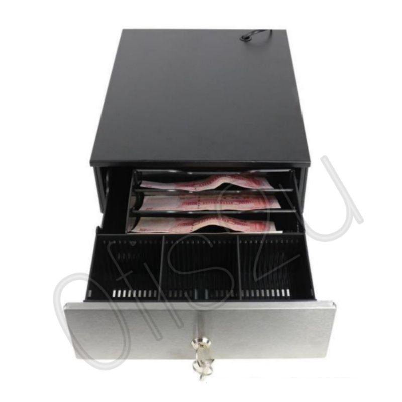 New FULL METAL Case Mini Size Cash Drawer 24V RJ11 Connection with Lock ...