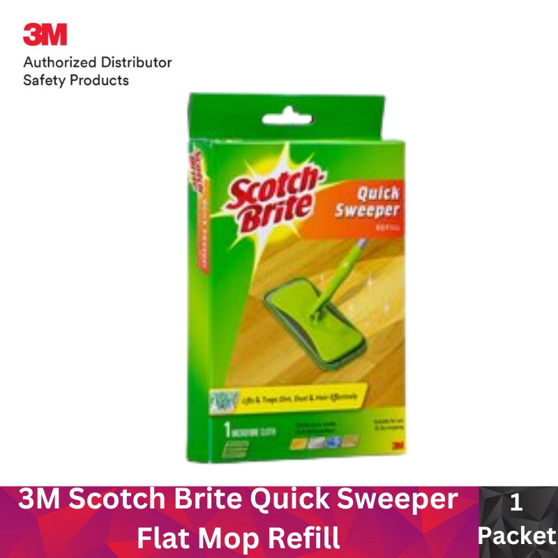 Scotch Brite Quick Sweeper Flat Mop Refill | Shopee Malaysia