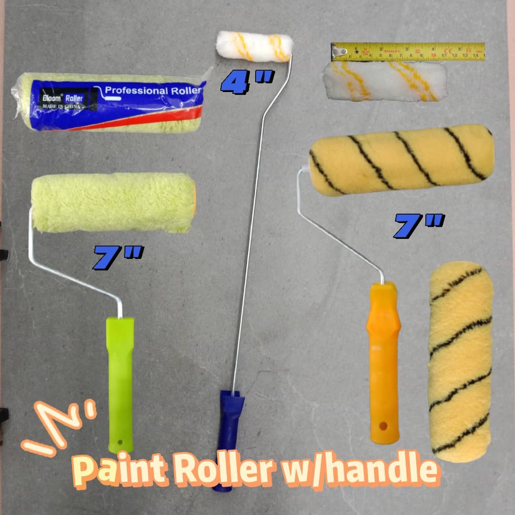 PAINT ROLLER W/HANDLE SET 4"& 7"/ ROLLER REFILL 4" & 7" ROLLER CAT ...