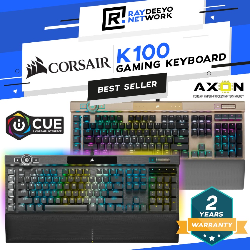 CORSAIR K100 RGB Mechanical Gaming Keyboard [Aluminum Frame/Powered By ...
