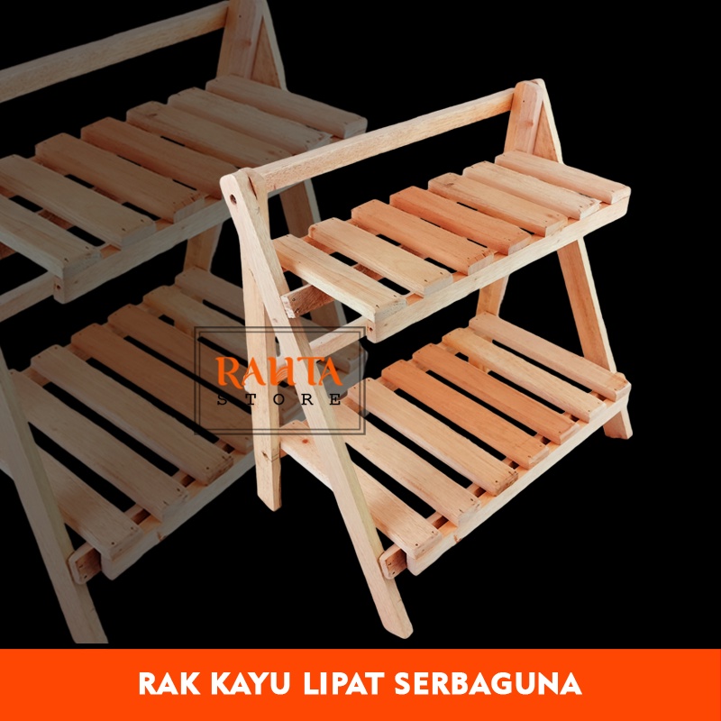 KAYU Kt62-folding Wooden Spice Rack/Folding Wooden Rack/Flower pot Rack ...