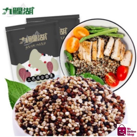 Beras quinoa campuran tiga warna merah, putih dan hitam Qinghai Limai ...