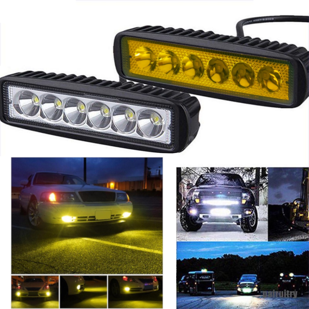 5 Inch 18W 6 Led Car Spotlight Sport Light Led Fog Lamp DRL Day Light ...