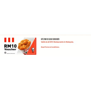 KFC Cash Voucher RM 10 - Physical Voucher | Shopee Malaysia