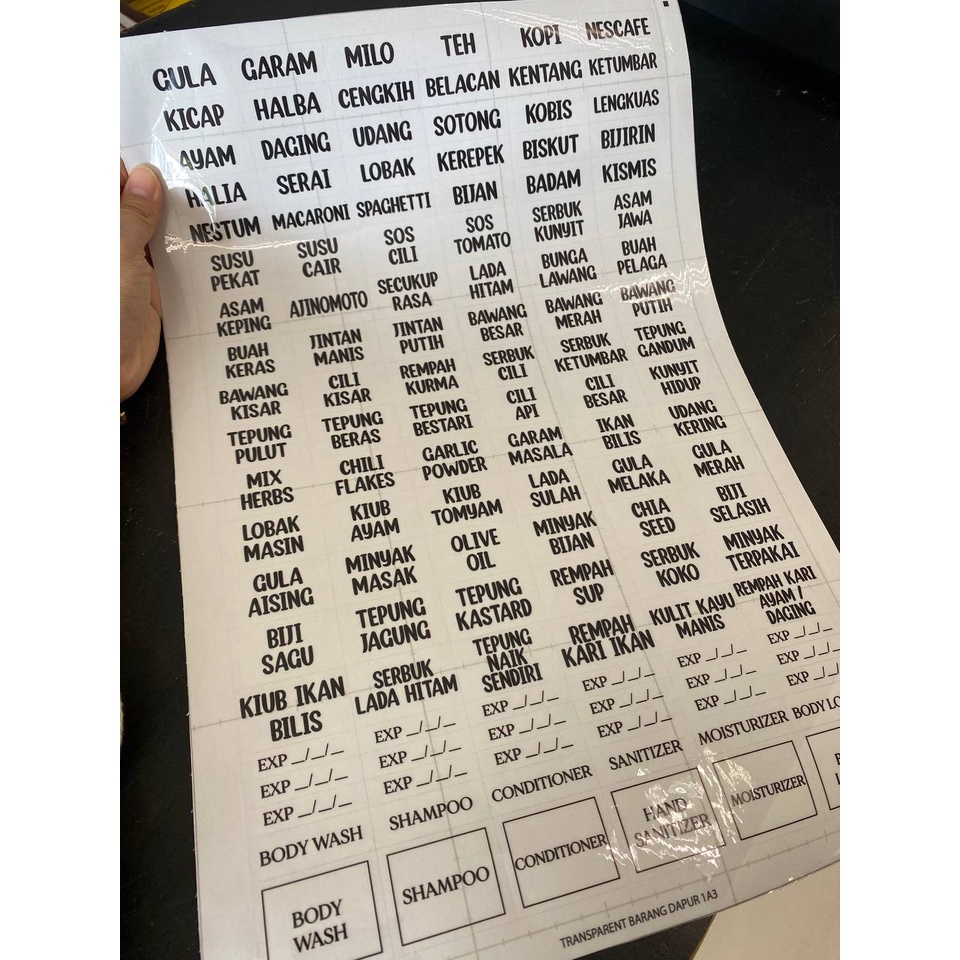 [READY STOCK] 120 pcs Sticker Rempah | Shopee Malaysia