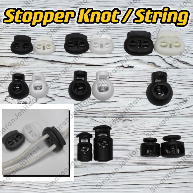4pcs Stopper Knob Stopper Tali /Getah Bulat / Stopper Knot / Stopper ...