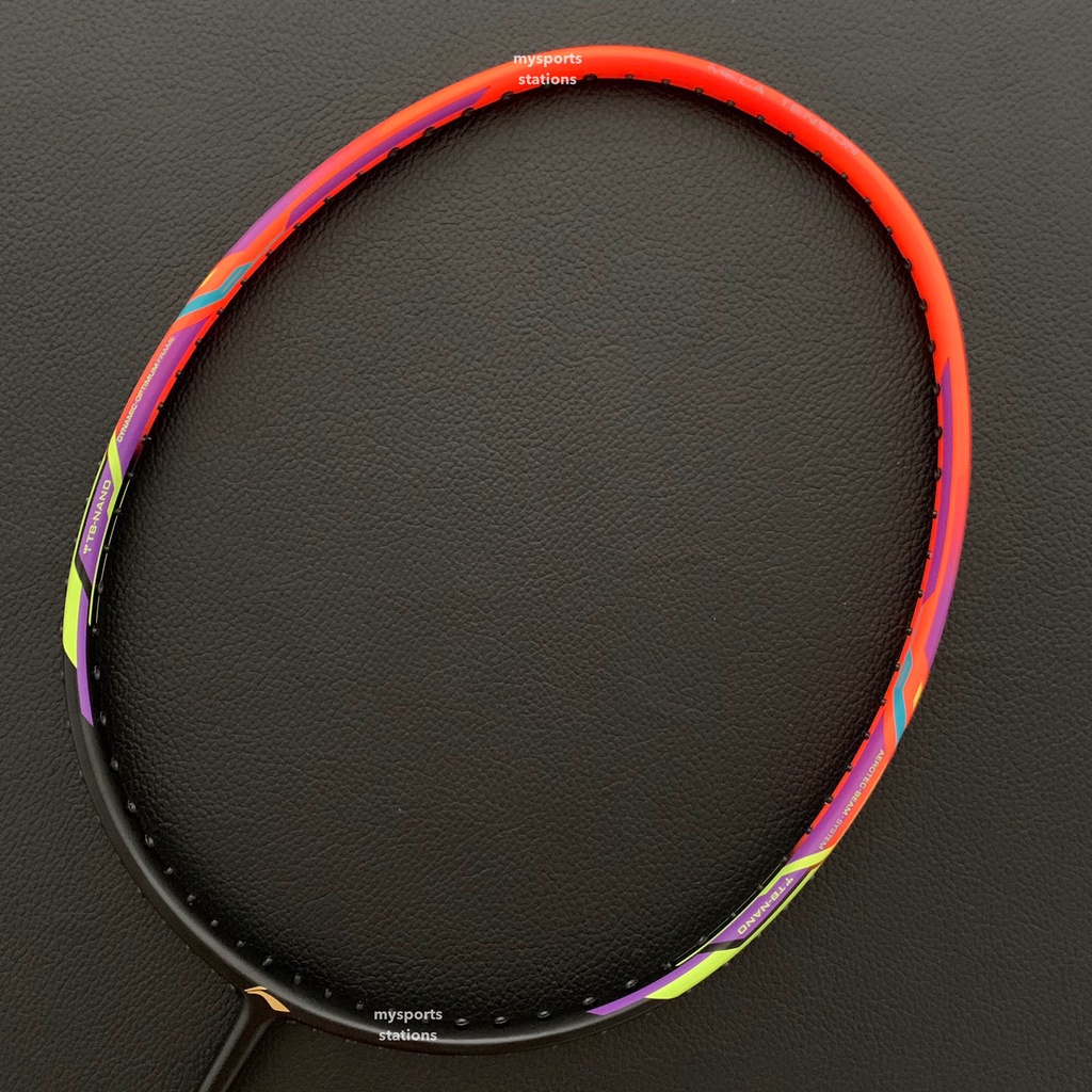 Li-Ning Turbo 99 4U (For Smash) Black Orange [Free String & Grip ...