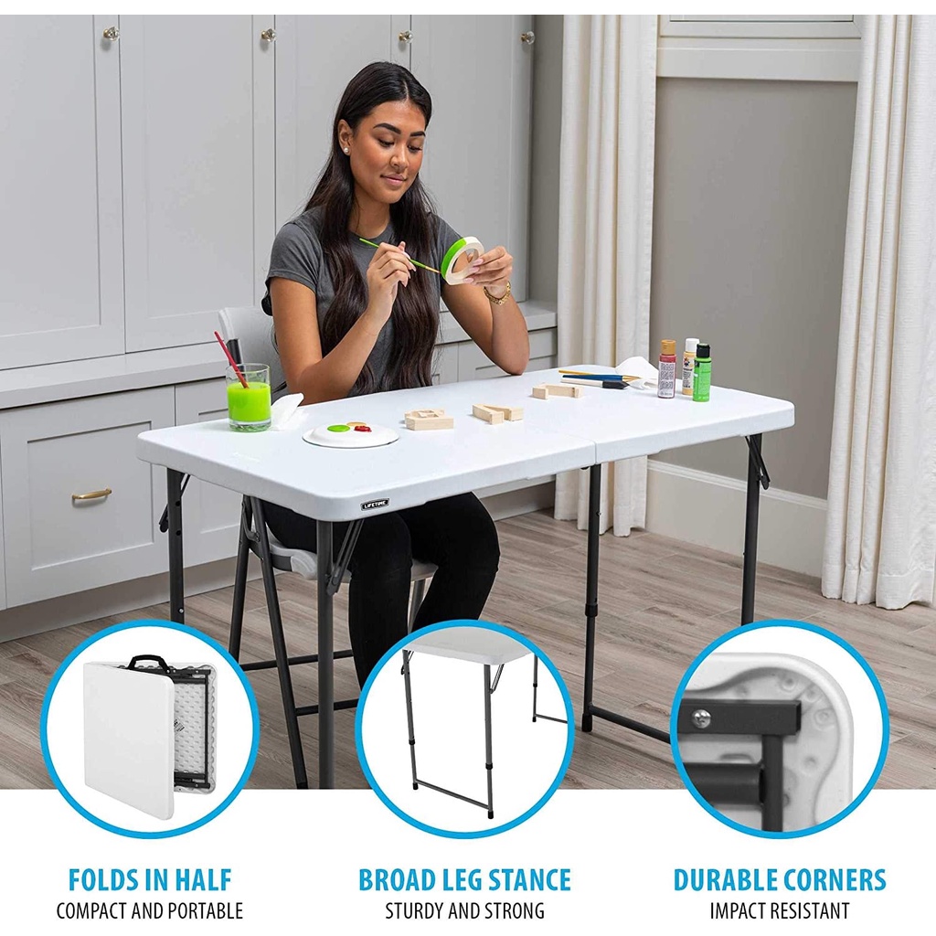 2x4FT Heavy Duty Folding table bazaar meja lipat Banquet Table PICNIC ...