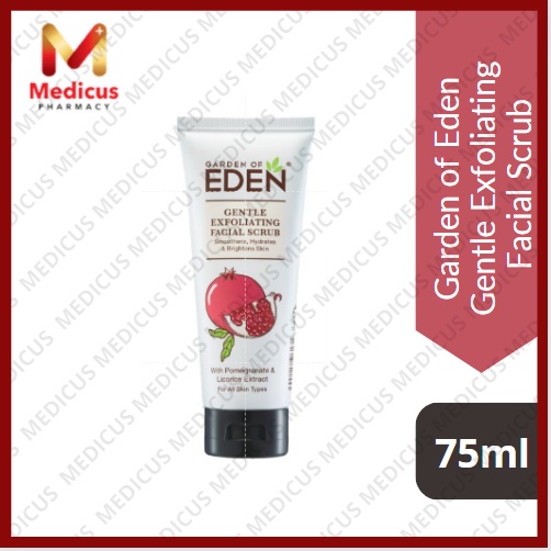 Garden of Eden Gentle Exfoliating Facial Scrub 75ml (Exp: 09/2025 ...