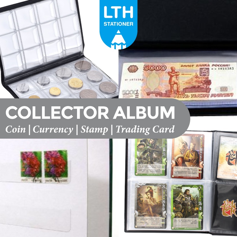 LTH Collection Holder Album Coin / Trading Game Card / Stamp / Currency ...