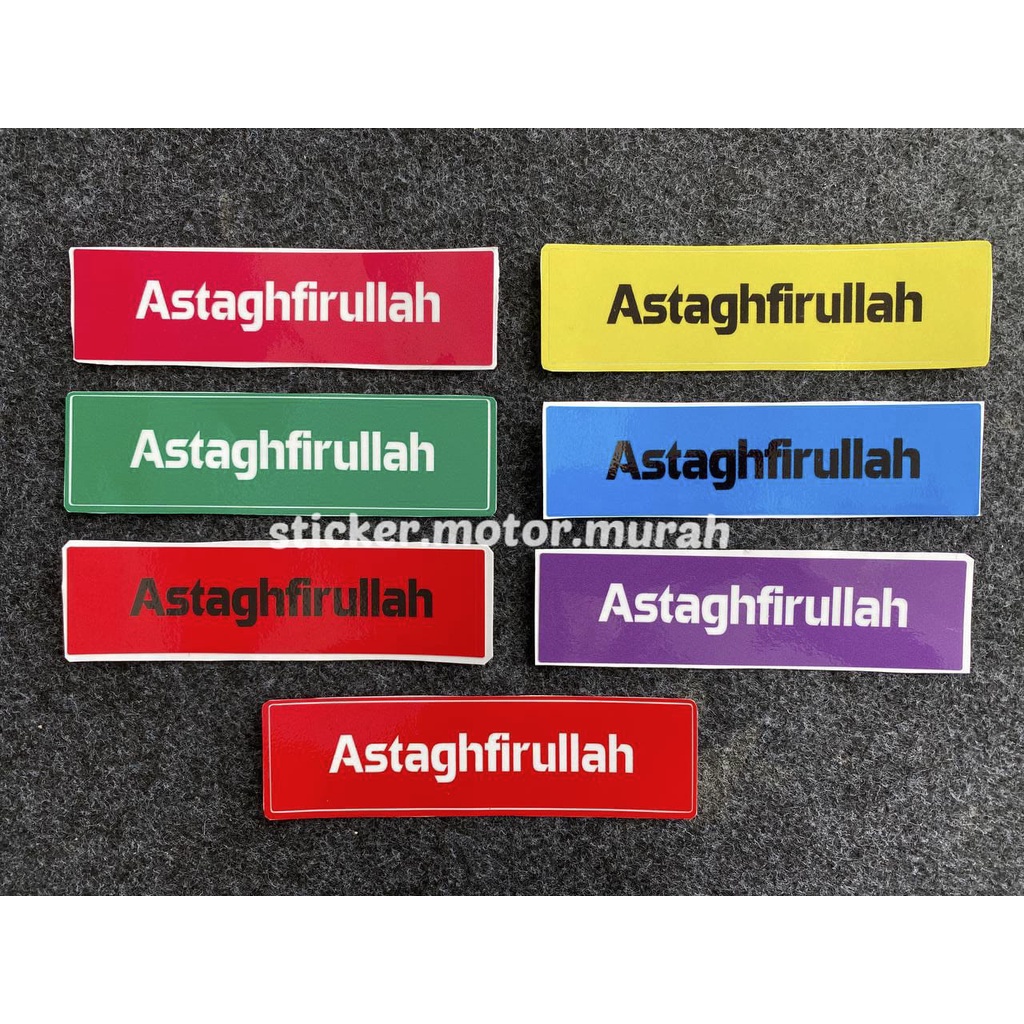 STICKER MINI ASTAGHFIRULLAH | Shopee Malaysia