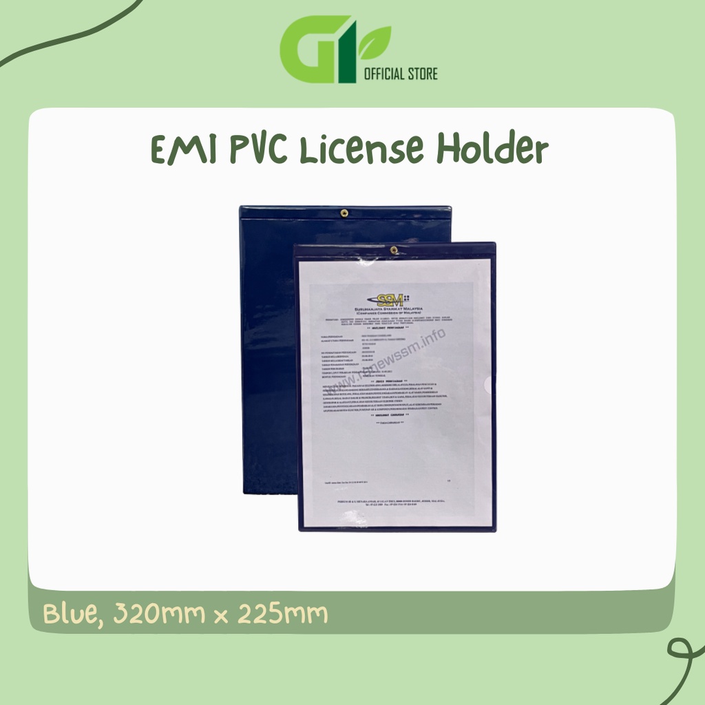 [GY Office] EMI PVC License Holder 320mm x 225mm | Shopee Malaysia