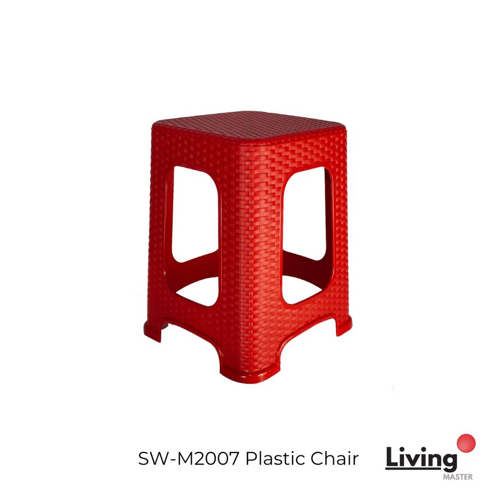 Plastic Stool With Rattan Pattern Modern Design High Quality Bench ...