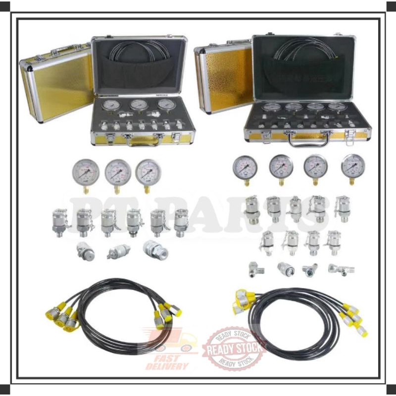 [READY STOCK]Portable Hydraulic Pressure Guage Test Kit Excavator With ...