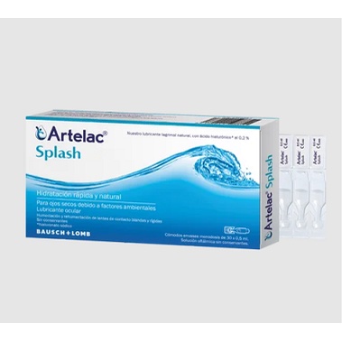 Artelac Splash Eye Drops 30x0.5ml [EXP 09/2024] - Bausch + Lomb contact ...