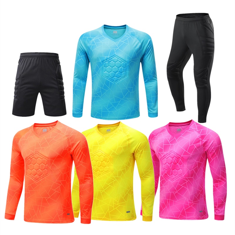 Kids Adult Goalkeeper Soccer Jersey Football Goalkeeper Uniform Goalie ...