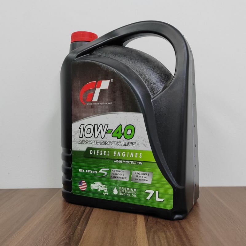 GT RACING DIESEL 10W40 Semi Synthetic Engine Oil SN CI-4 7L - Toyota ...