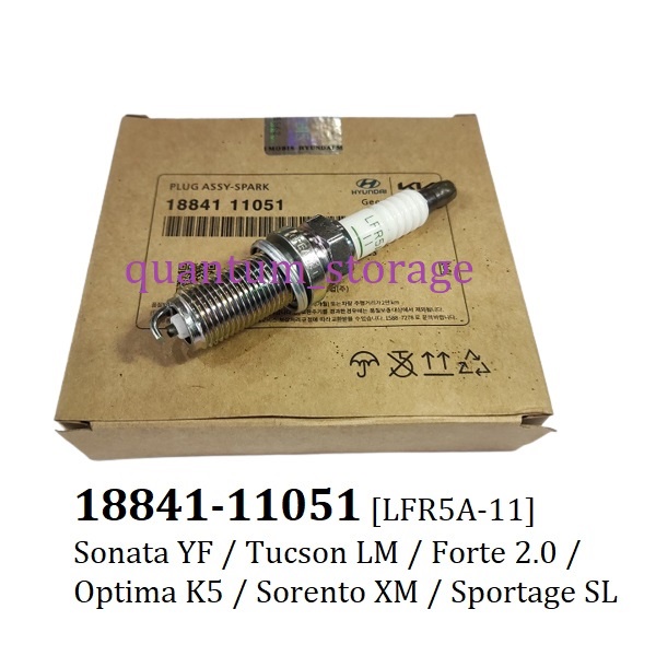 Hyundai Kia Spark Plug 18841-11051 LFR5A11 Sonata YF Tucson LM Forte Optima K5 Sorento XM ...
