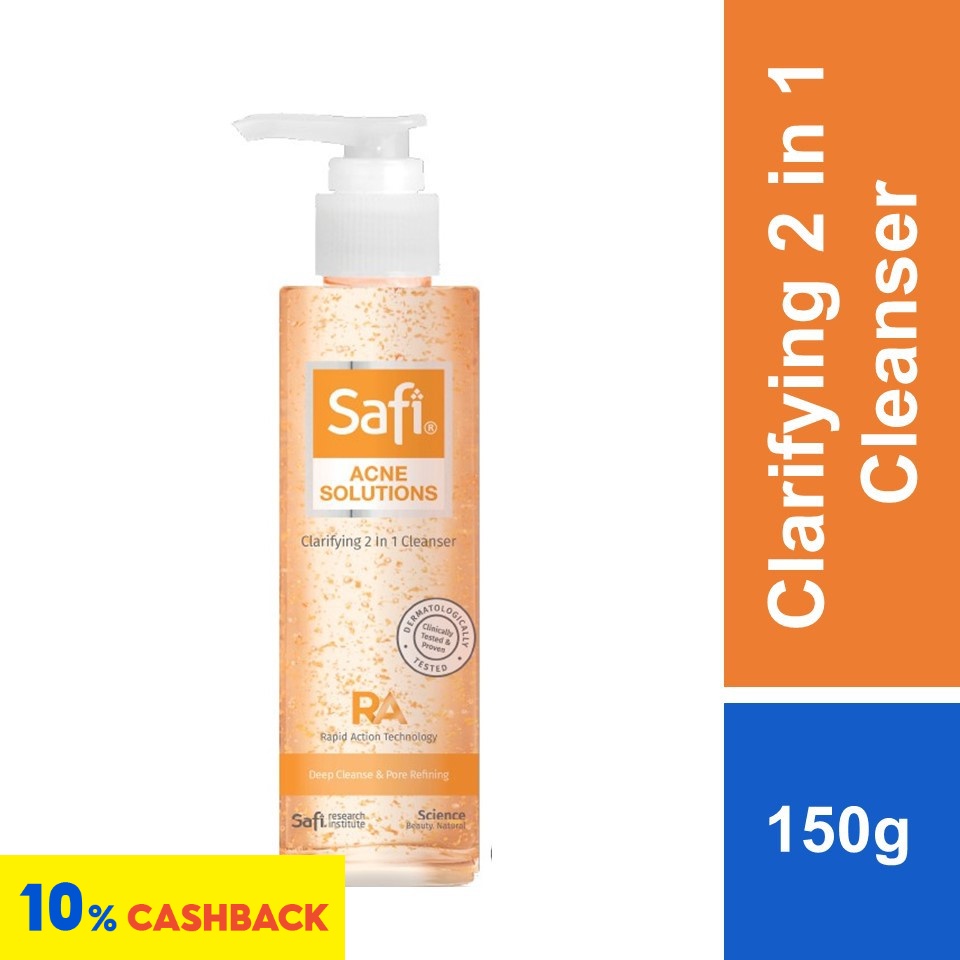 SAFI Acne Solution 2 in 1 Cleanser 150G | Shopee Malaysia