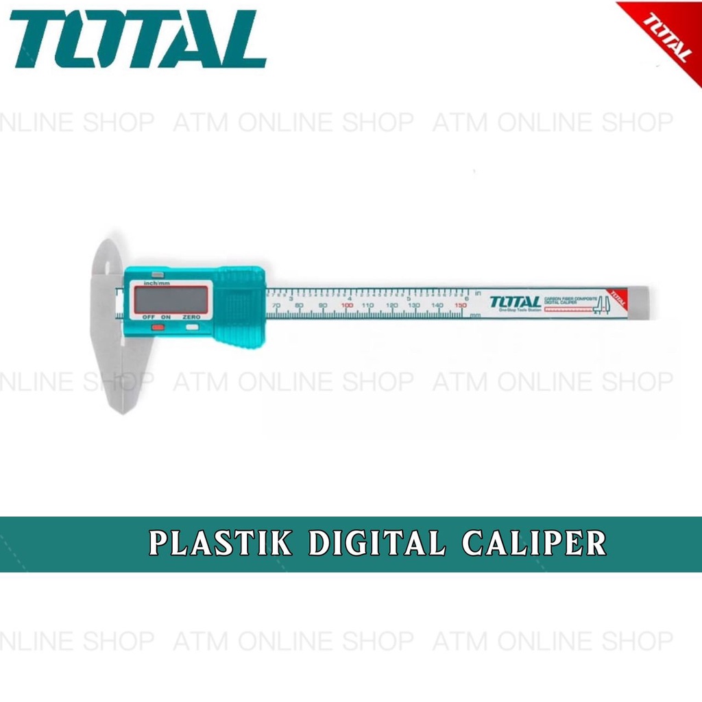 TOTAL PA66 Plastic Digital Caliper 3V 数显卡尺 - TMT331501 | Shopee Malaysia