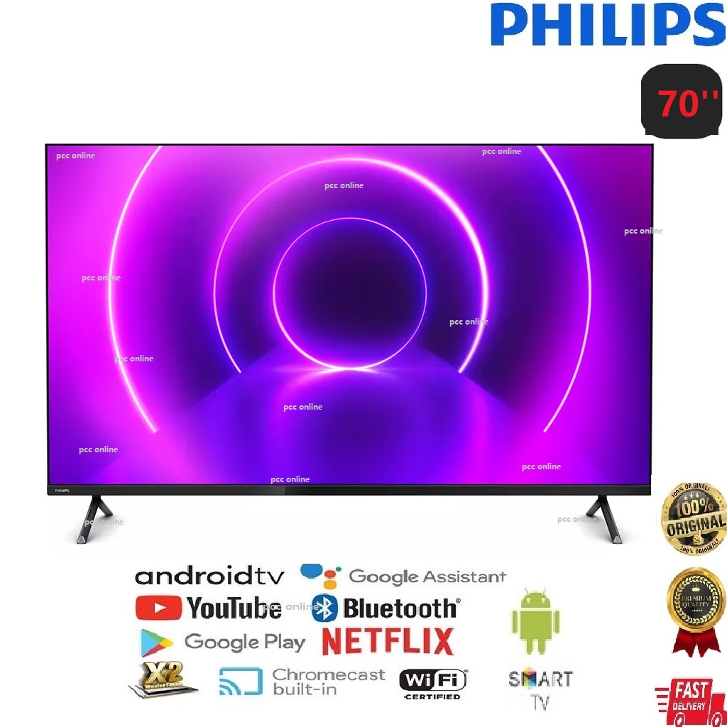 Philips 70'' LED TV 4K UHD Android Television 70PUT8215/68 | Shopee ...