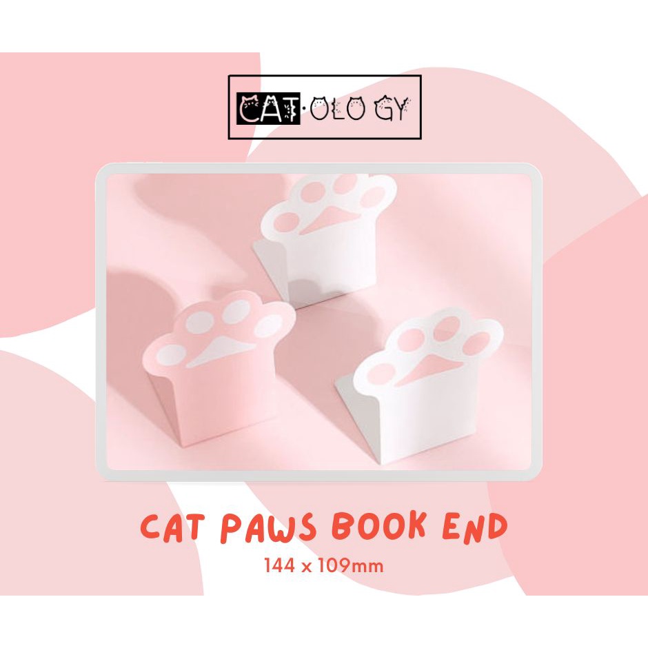 Catology Cat Paw Book End Cute Cat Paw Book Stand Holder Shelf Desktop ...