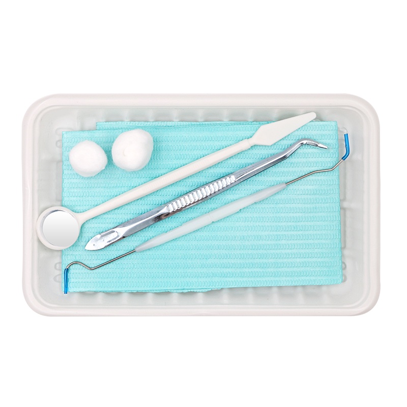 Kit Disposable Dental Oral Package Set Mouth Mirror Tweezer Probe ...