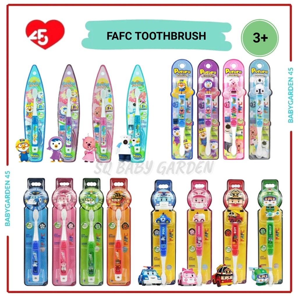 FAFC Robocar Poli / Pororo Kids Toothbrush Age 3years+ | Shopee Malaysia