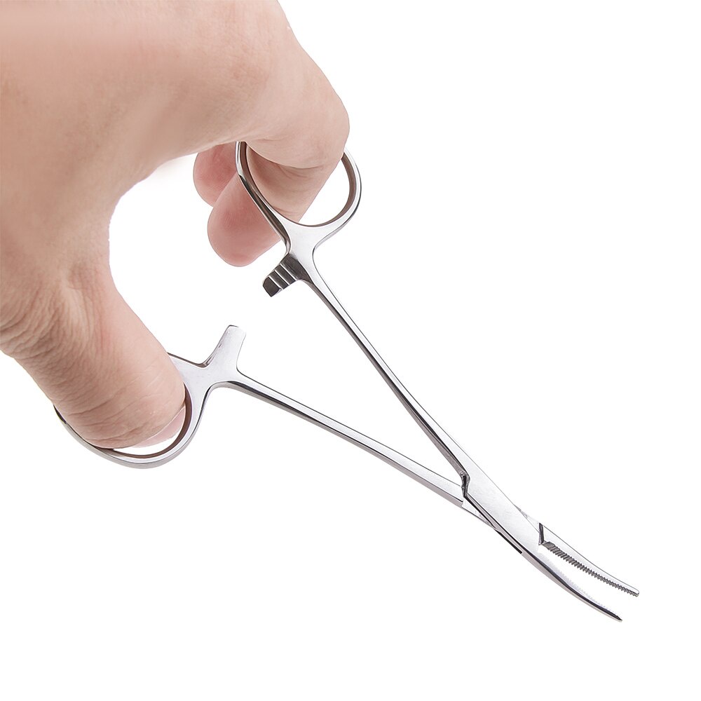 Dental Instruments Microhandle Mosquito Unhook Pliers Curved Forceps ...