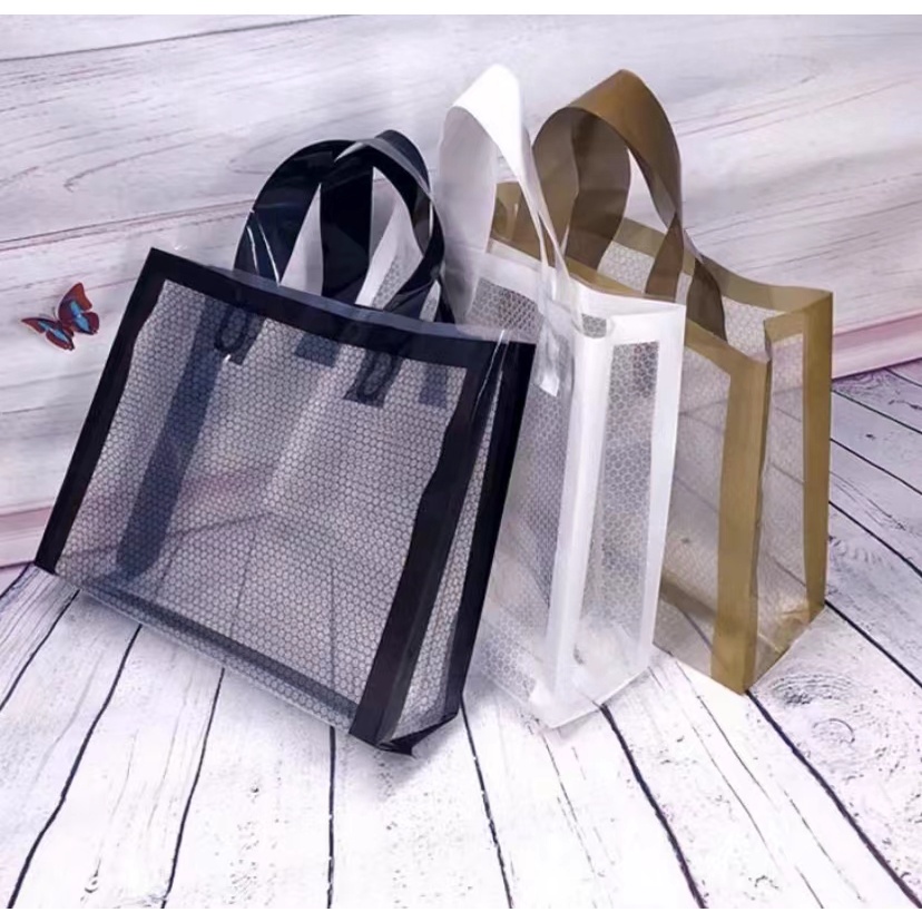 (+-50pcs/order unit)Multi-function Reusable Transparent Shopping Bag ...