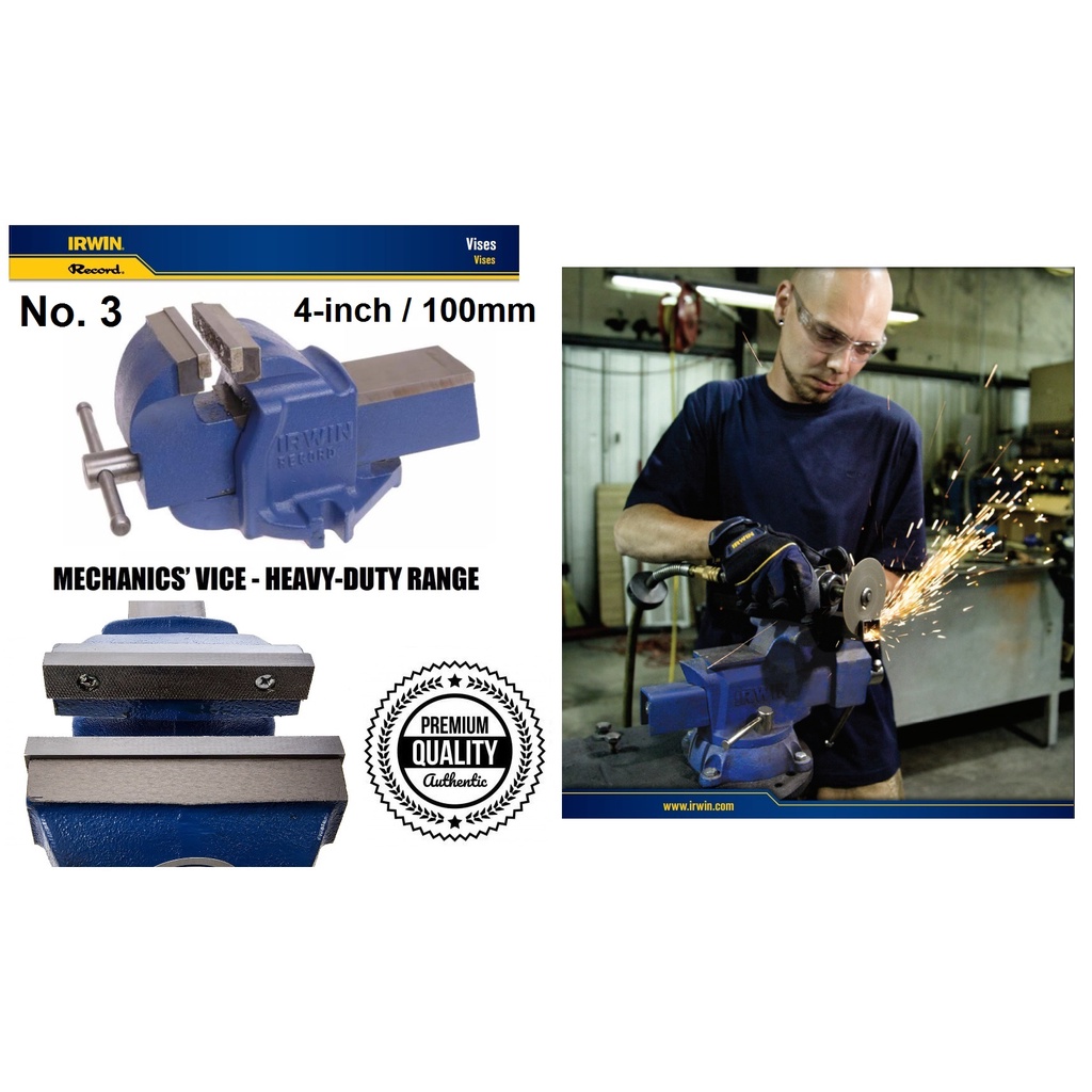 Irwin Record (No. 3) 100mm / 4" Heavy Duty Mechanics Vice | Shopee Malaysia