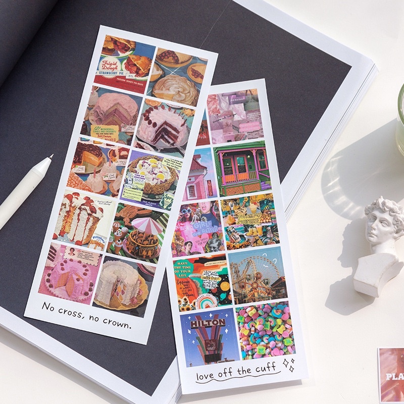 (139-2)Solid Color Square Split Photo Stickers | Shopee Malaysia
